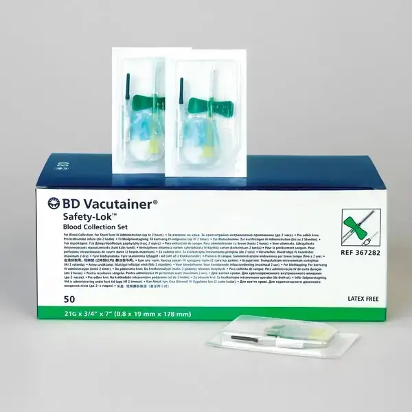 Vacutainer® BD Safety Lok bloedafname 21 G (0,8 x 19 mm), 30 cm buizen ...