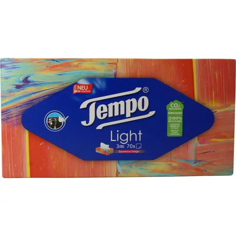 Tempo Tissue box light 3-laags - Trade Med